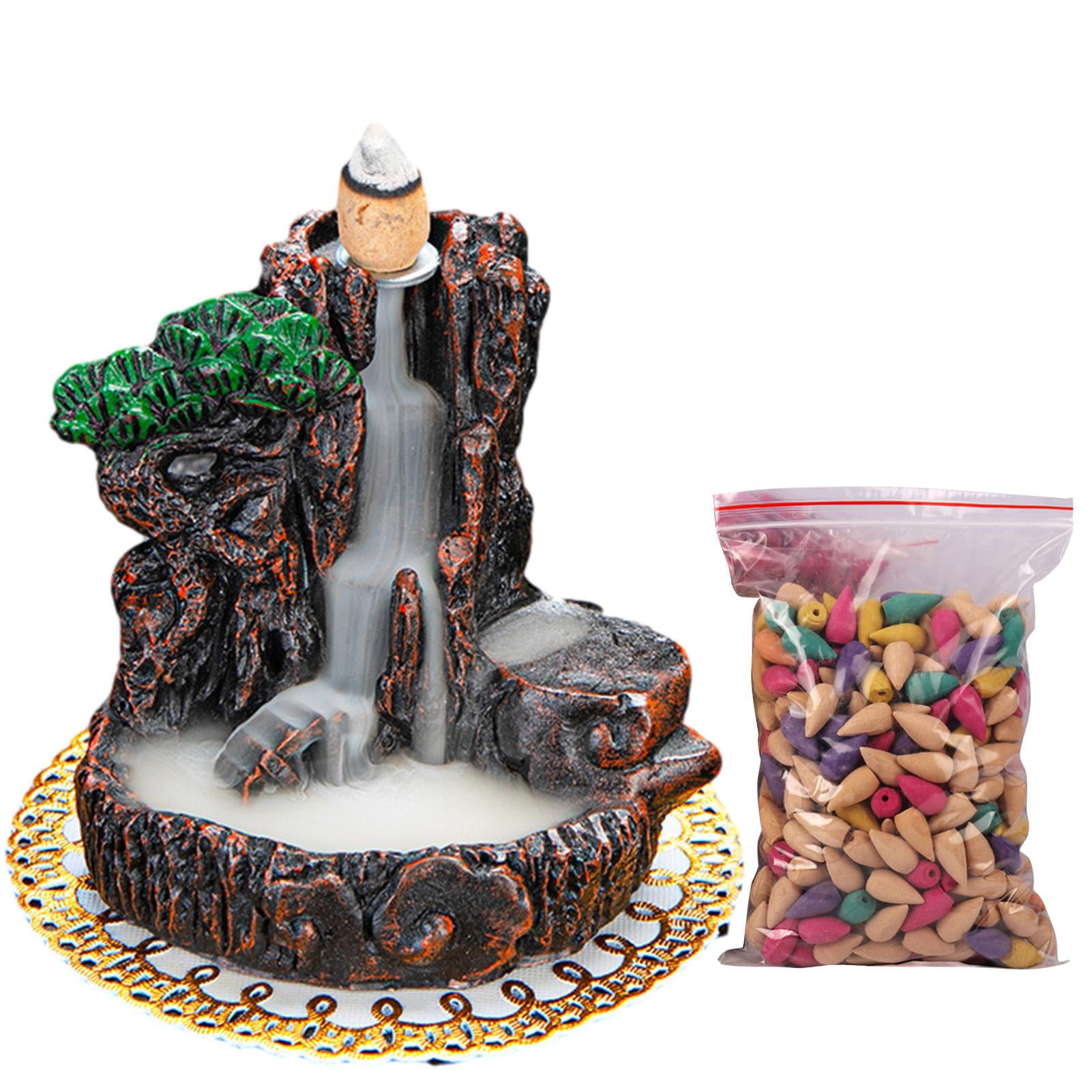 River Mountain Incense Holder Waterfall Smoke Incense Burner - Walmart.com