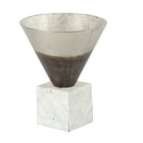Decmode Funnel Pot - Rustic 13 x 10 Inch Ombre Stone Base - Walmart.com