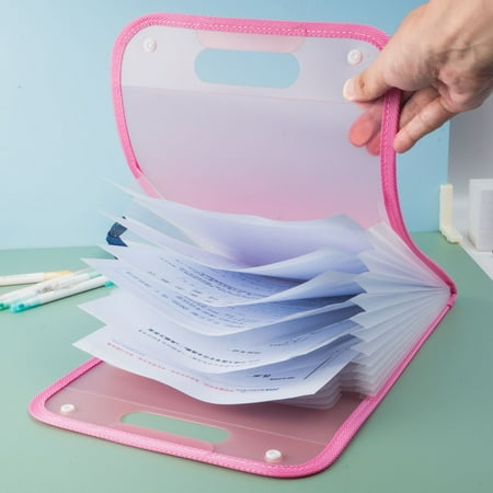 YDJKET A4 vertical wrapping file bag student exam paper storage bag 13 ...