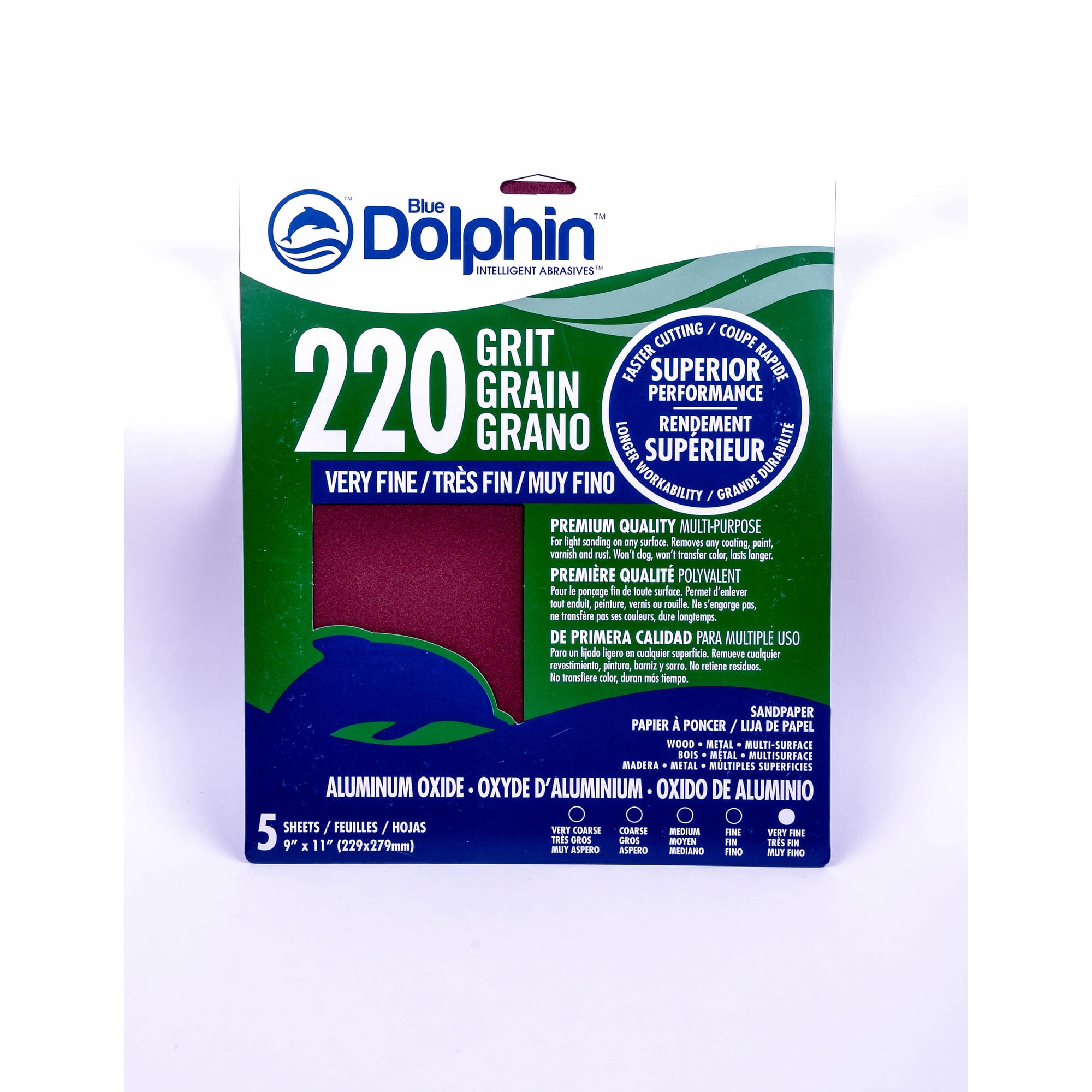 Click here for Blue Dolphin Aluminum-Oxide Sandpaper Assorted Gri... prices
