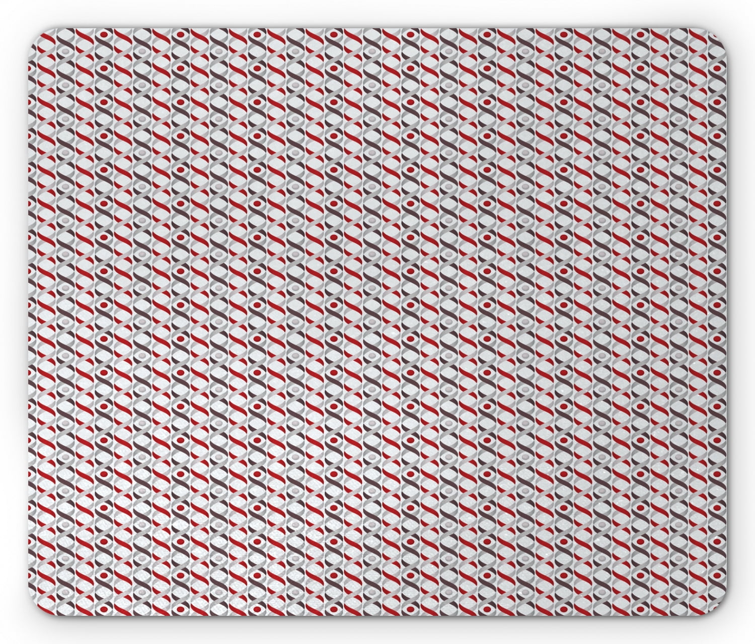 Abstract Mouse Pad, Tangled Wavy Ogee Lines Vertical DNA Like Borders ...