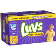 Luvs Super Absorbent Leakguards Newborn Diapers Size 5 88 count ...