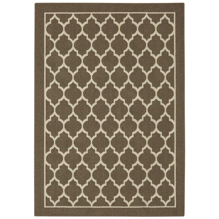 Click here for Hometrends Lawson Taupe Polyester Area Rug 60 X 84 prices
