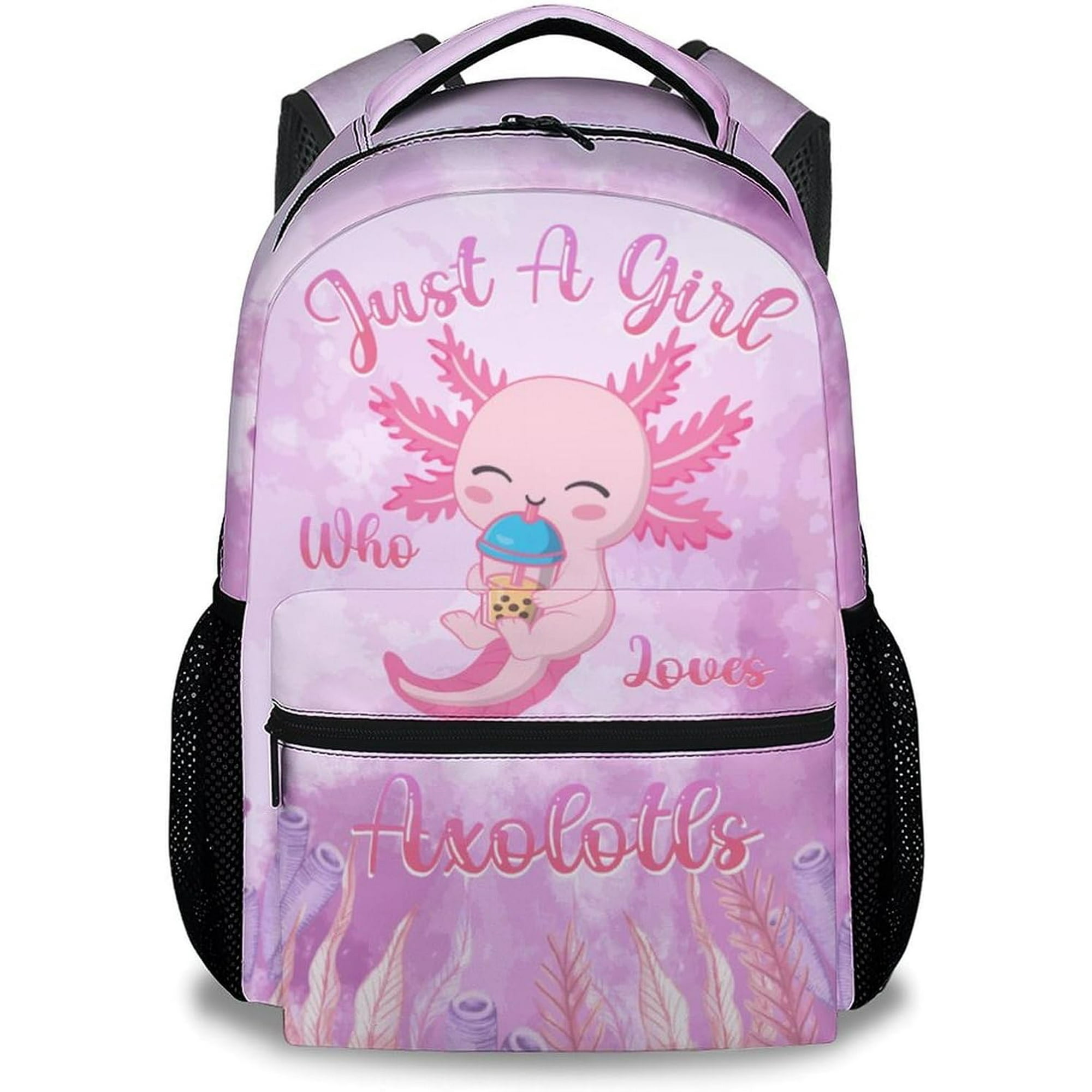 Click here for Disnimda Axolotl Backpack  Waterproof Bookbag Axol... prices