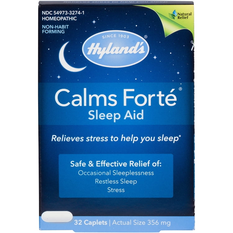 Hyland's Calms Forte' Sleep Aid Caplets, Natural Relief of Nervous ... Hyland's Calms Forte' Sleep Aid Caplets, Natural Relief of Nervous ...