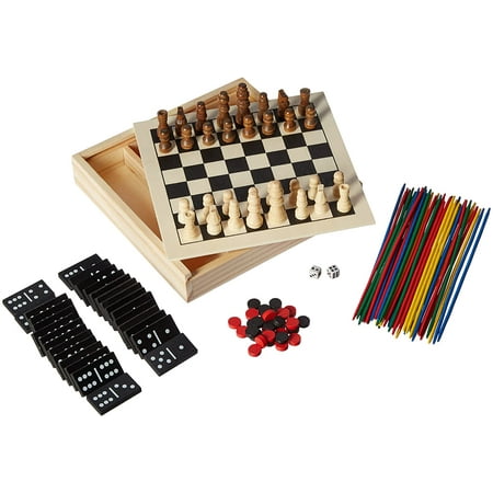 HHHC5-in-1 Mini Wood Chess Game | Walmart Canada