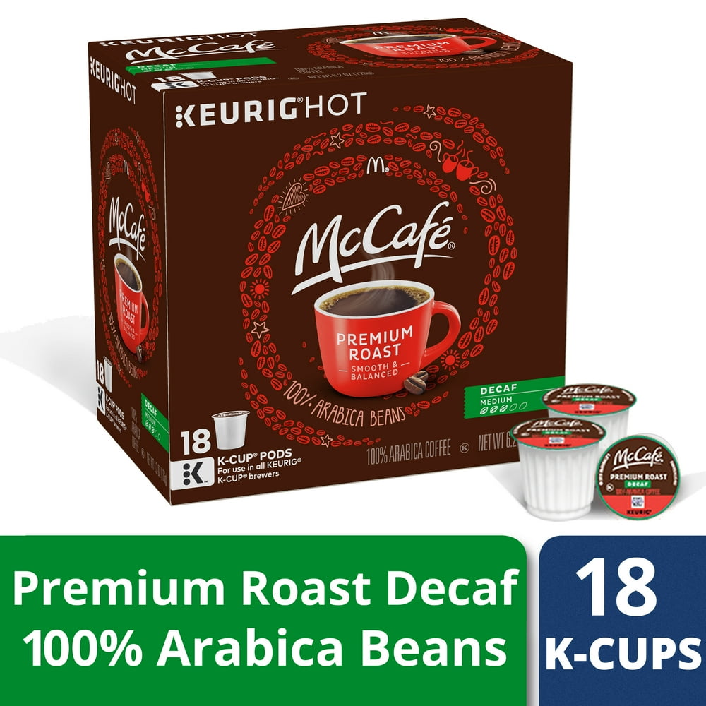 McCafe Premium Roast Decaf Coffee K-Cup Pods, Decaffeinated, 18 ct - 6. ...