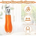 Toenail Clippers for Thick Toenails,Heavy Duty Curved Nail Clipper with ...