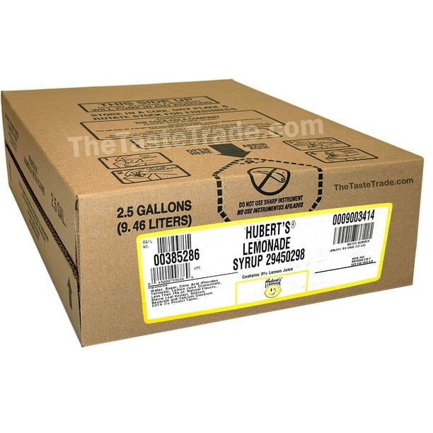 Hubert's Lemonade Soda Syrup (2.5 Gallon Bag-in-Box BiB) - Walmart.com