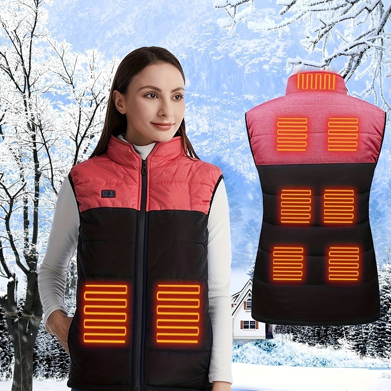 Click here for Mesase Women‘s Heated Vest Heated Clothing Usb Ele... prices