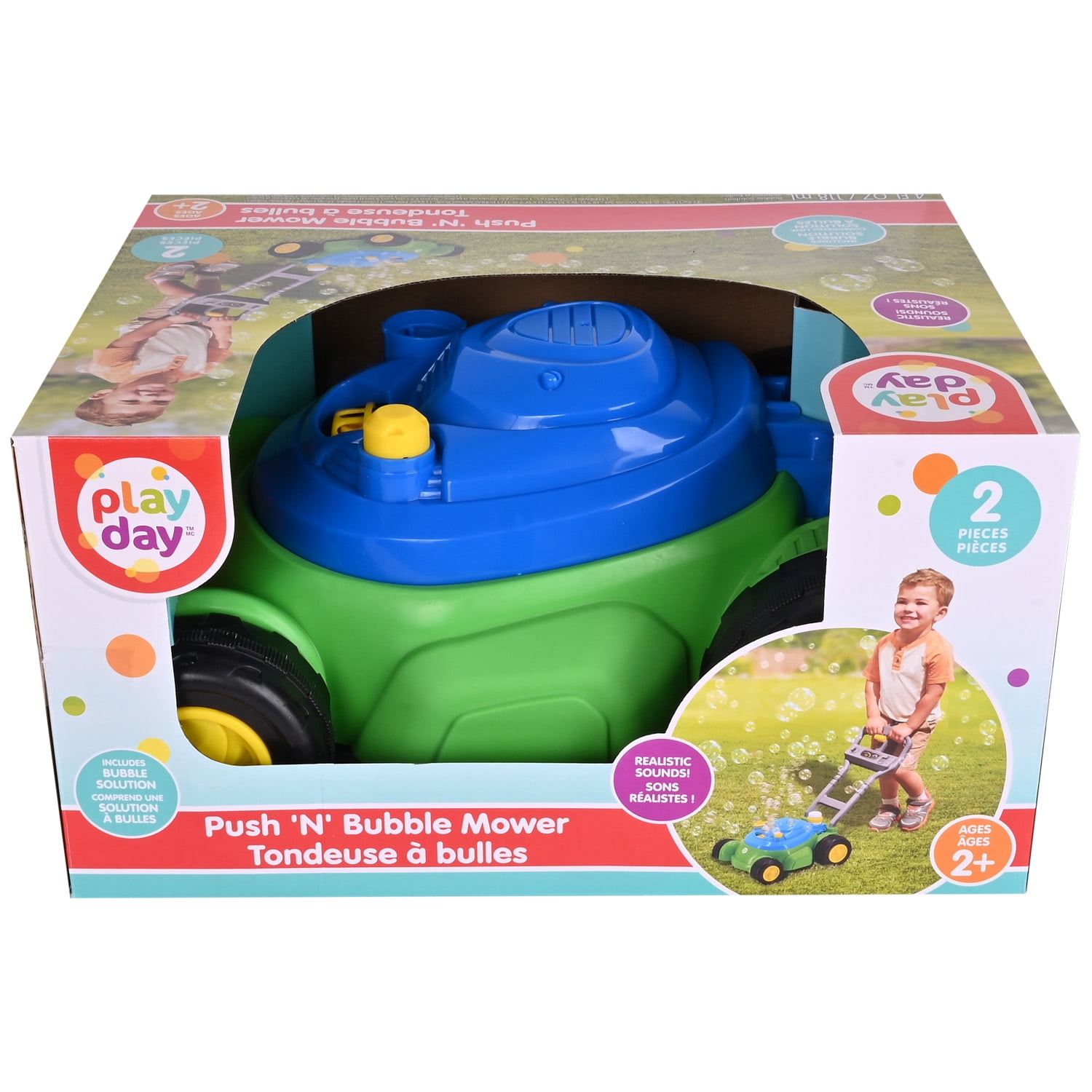 Click here for Play Day Bubble-N-Go Deluxe Toy Bubble Lawn Mower... prices