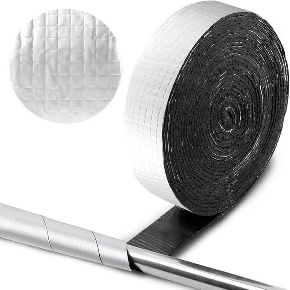 Quaqdae Pipe Insulation Wrap 32.8 FT Foil Outdoor Foam Tape Self ...