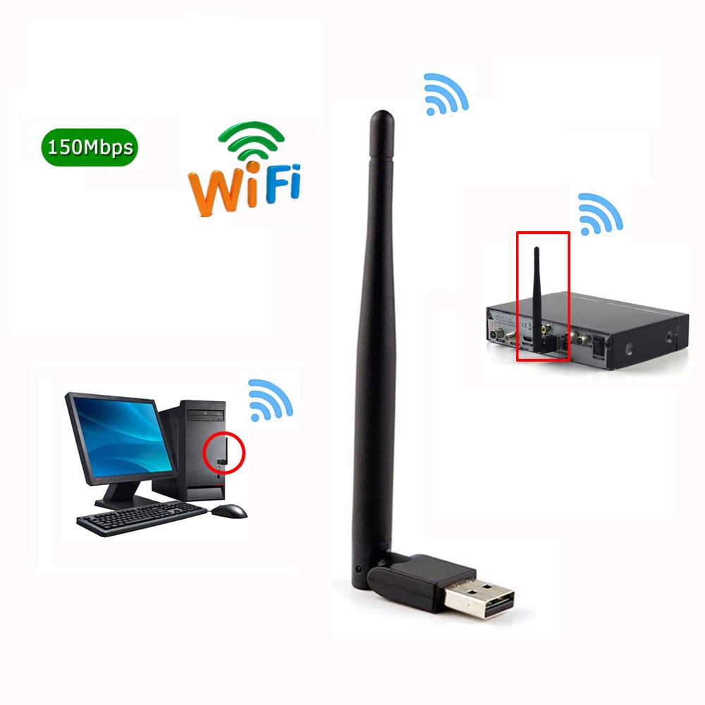 Mini Wireless Wifi 7601 2.4Ghz Wifi Adapter for DVB-T2 and DVB-S2 TV ...