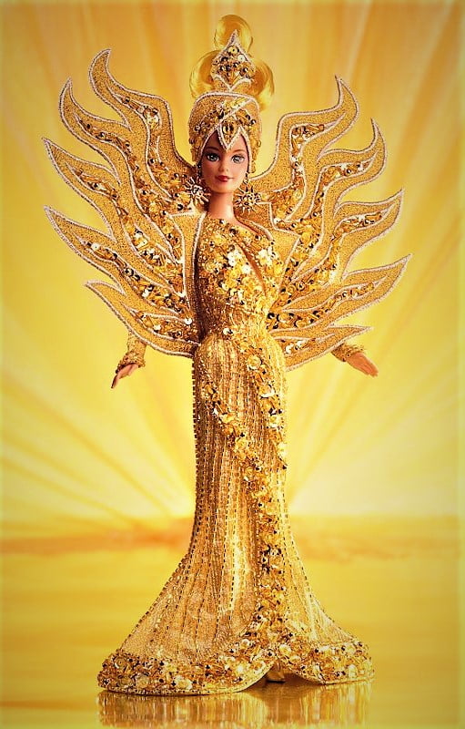 Goddess of The Sun Barbie Doll Bob Mackie 1995 Mattel #14056 - Walmart.com