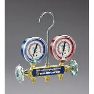 Yellow Jacket 42021 Series 41 Manifold, with 3-1/8' Gauges - Walmart.com