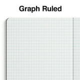 Staples Composition Notebook 7.5" x 9.75" Graph Ruled 80 Sheets Black ...
