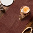Dark Brown Table Runner Linen Burlap Table Runner 48 Inches Long ...