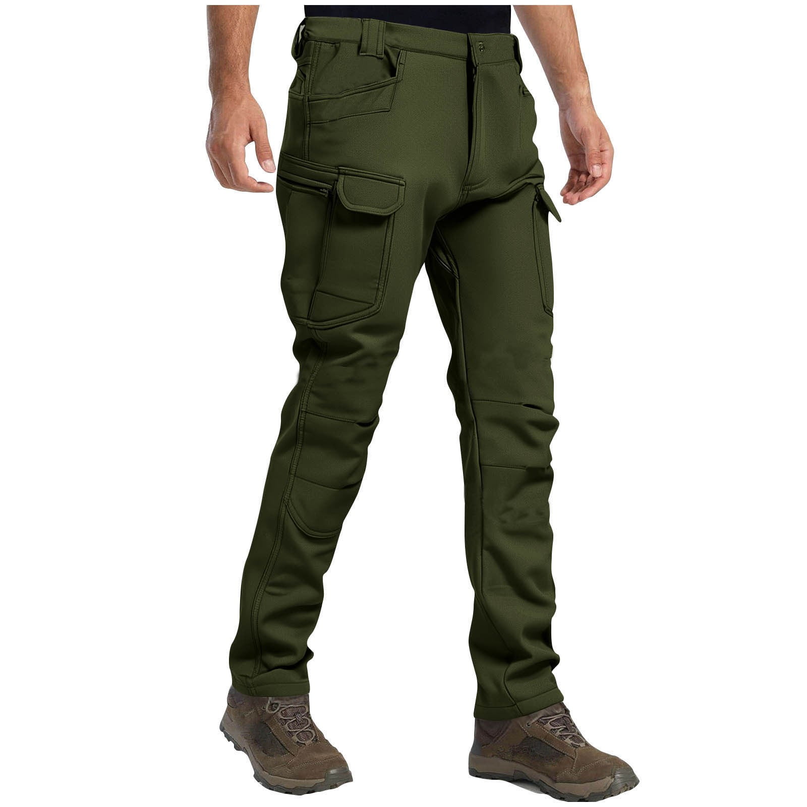 Click here for Hoksml Mens Fleece-Lined Soft Shell Tactical Pants... prices