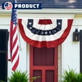 5Pack American Pleated Fan Flag 1.5x3 Ft USA Patriotic Bunting 4th of ...