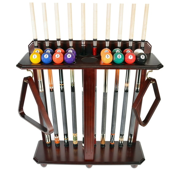 Topbuy Wall-Mounted Billiard Pool Cue Rack Pool Sticker Holder for ...
