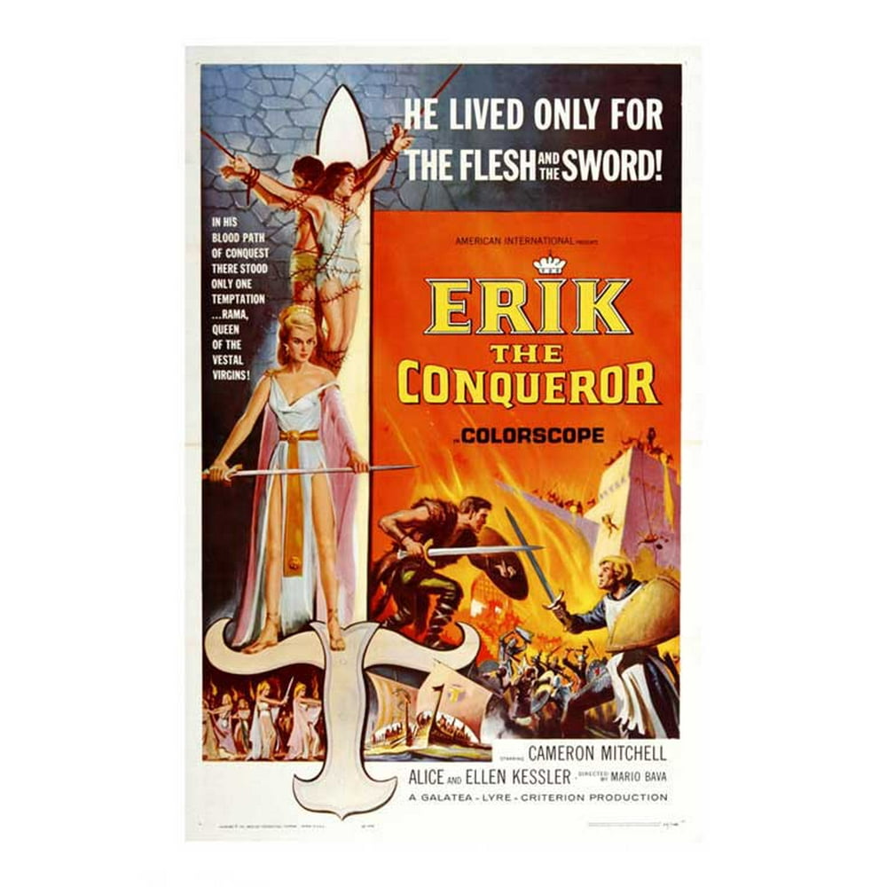 Erik the Conqueror - movie POSTER (Style B) (27" x 40") (1963 ...