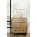 Coaster Company Arini 3-Drawer Nightstand, Dual USB Ports, Sand Wash ...