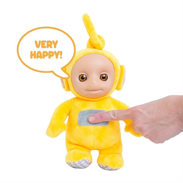 Teletubbies Talking Laa Laa Yellow Plush 11" Doll Giggles Teletubby ...