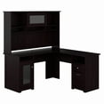 "Bush Furniture Cabot L Shaped Computer Desk with Hutch, Drawers, and ...