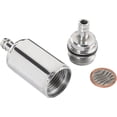 JEGS Compact Billet Aluminum In-Line Fuel Filter, 2 5/16 in. Long [3/8 ...