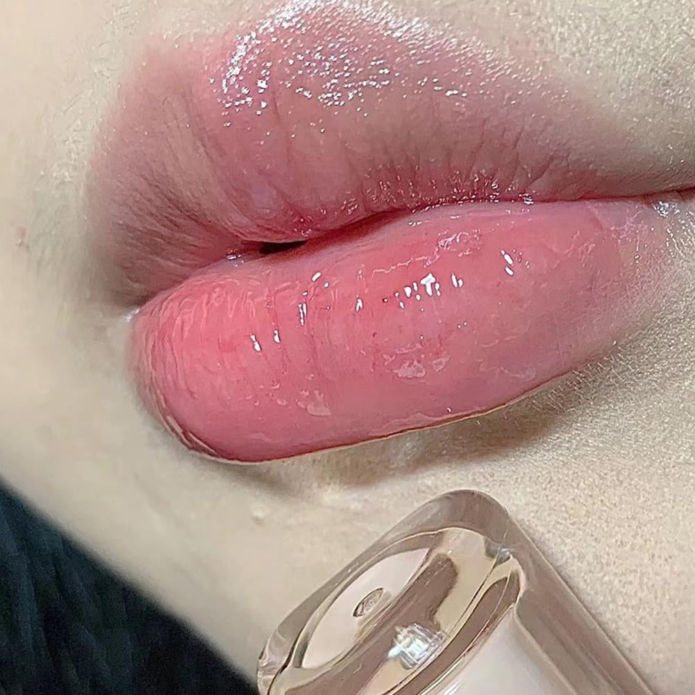 EZLIFE Glaseado de labios con espejo de té helado, gelatina de vidrio ...