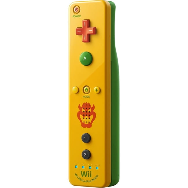 Nintendo Wii Remote Plus Controller - Bowser (Yellow/ Green) - Walmart ...