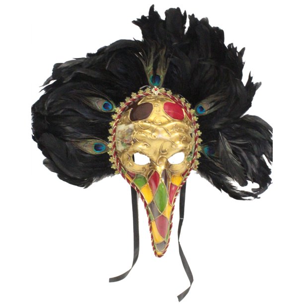 FEATHERED BIG BIRD MASK - Carnival Masks - MASQUERADE - Walmart.com