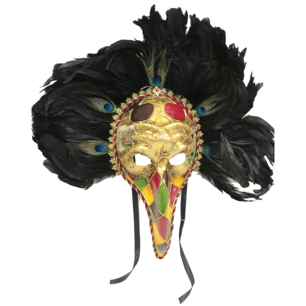 FEATHERED BIG BIRD MASK - Carnival Masks - MASQUERADE - Walmart.com ...