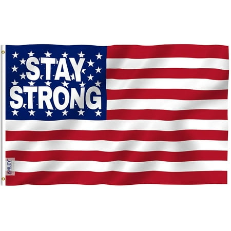 ANLEY Fly Breeze 3x5 Foot Stay Strong Flag - Stay Strong American Flags ...