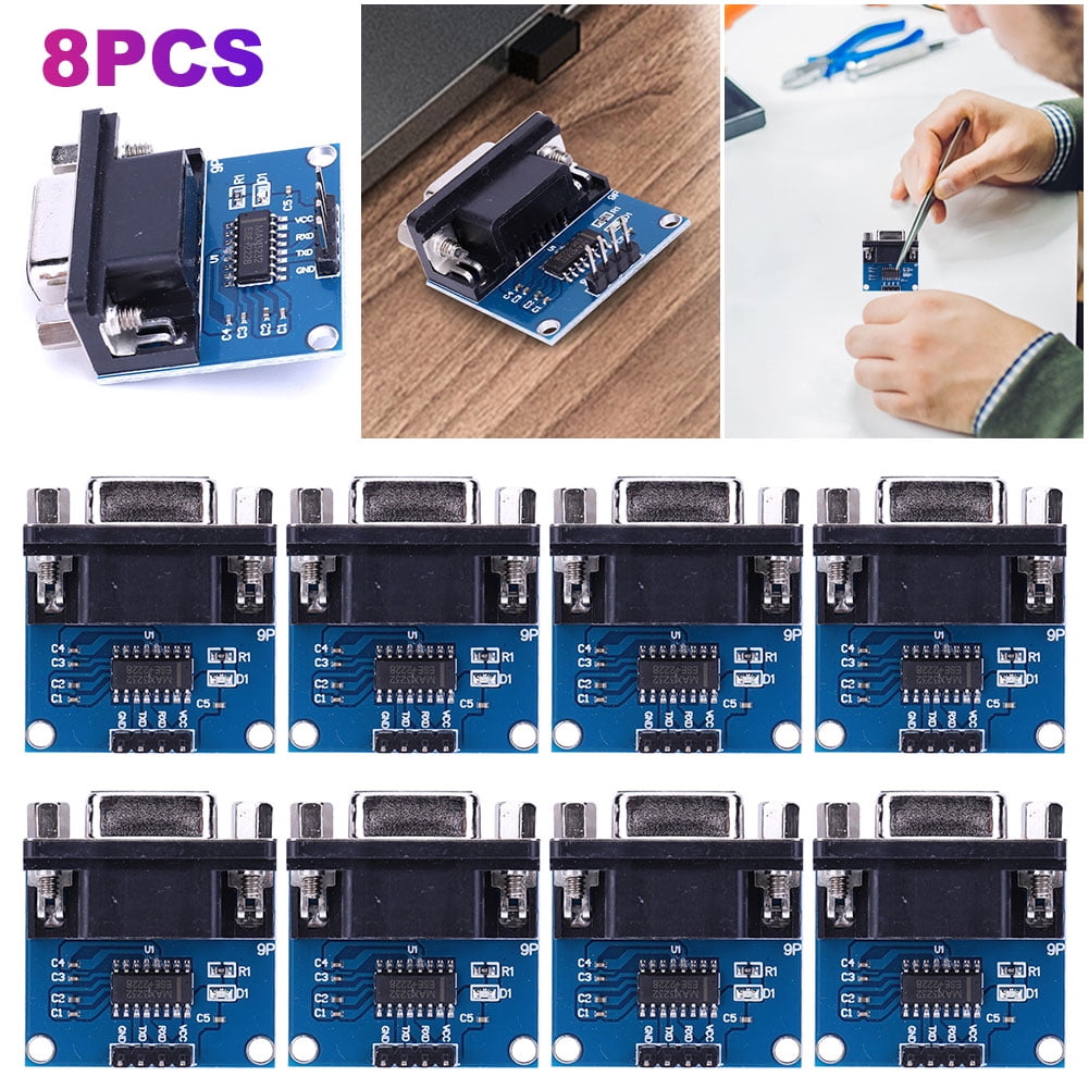 MAX3232 RS232 a TTL MAX232 placa intermitente 3 3 V-5 5 V serie a módulo TTL | Bodega Aurrera en ...