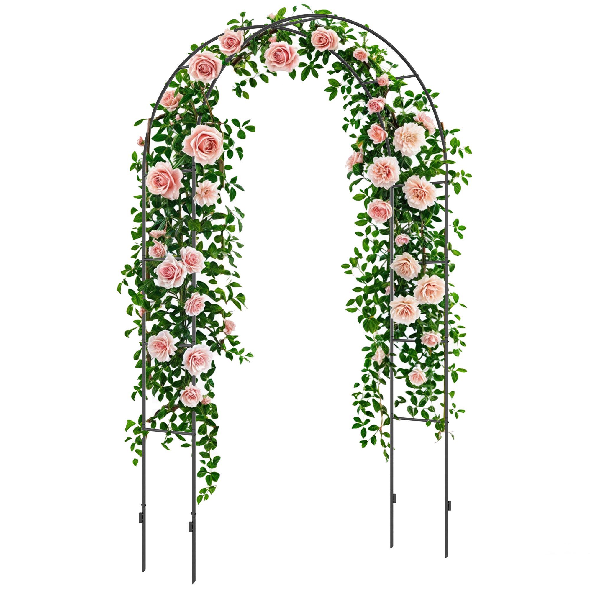 Click here for Outsunny 7.9ft Garden Arch Trellis  Metal Arch For... prices