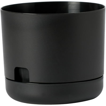 10" Self-Watering Black Oasis Planter | Walmart Canada