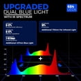 GrowForce BG02 3 x 3 Grow Light, 200W Full with Dual Blue & FIR, High ...