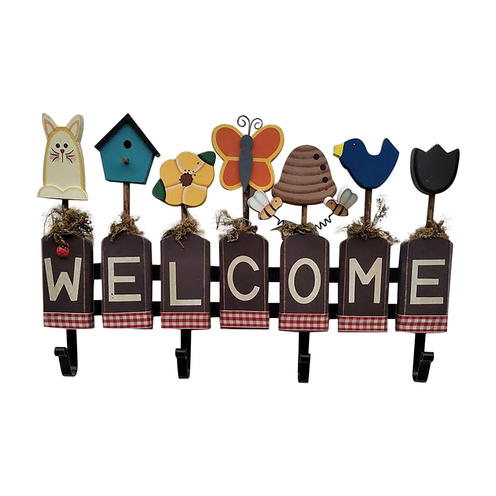 AURIGATE Wooden Welcome Sign for Rustic Farmhouse Decorations,Wall ...