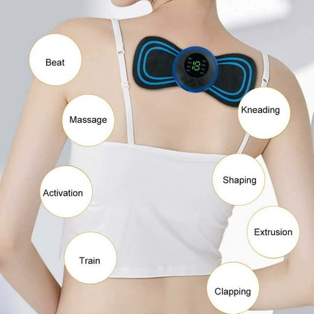 Neck Massager Portable Pulse Massagers LCD Display 8 Mode for Simple ...