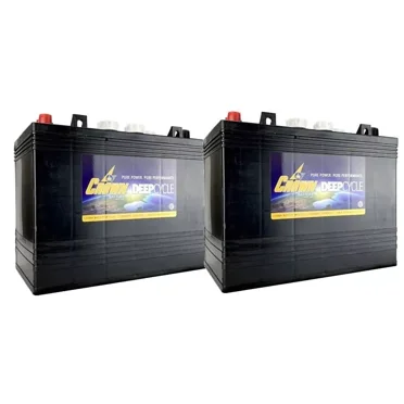 Crown CR-220 Group GC2 6V 220 AH Battery X4 - Walmart.com