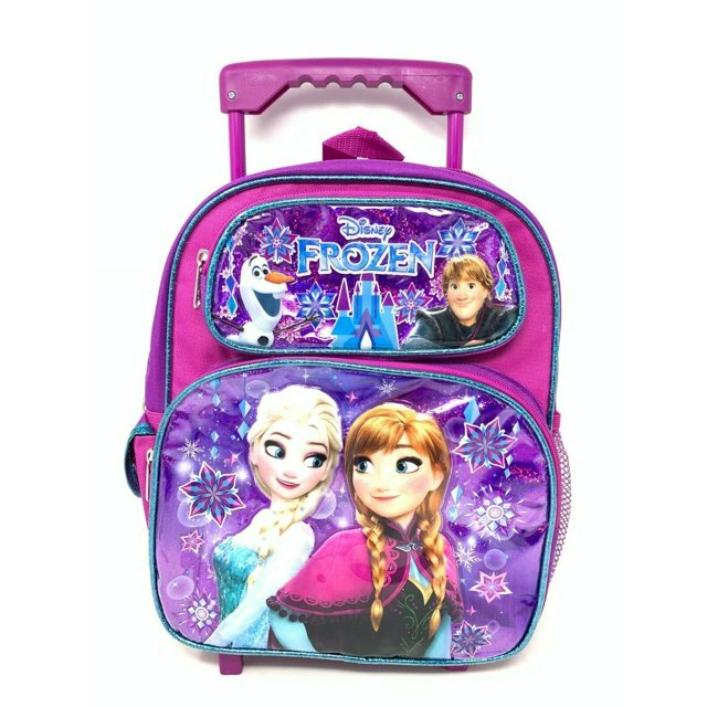 Disney Frozen Elsa & Anna 12" Small Rolling/Roller Backpack - Walmart.com