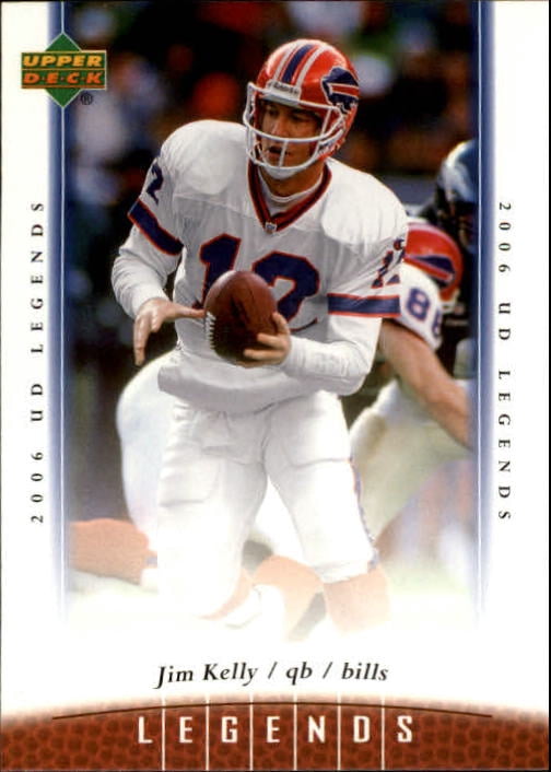 2006 Upper Deck Legends #10 Jim Kelly NFL Football Trading Card ...