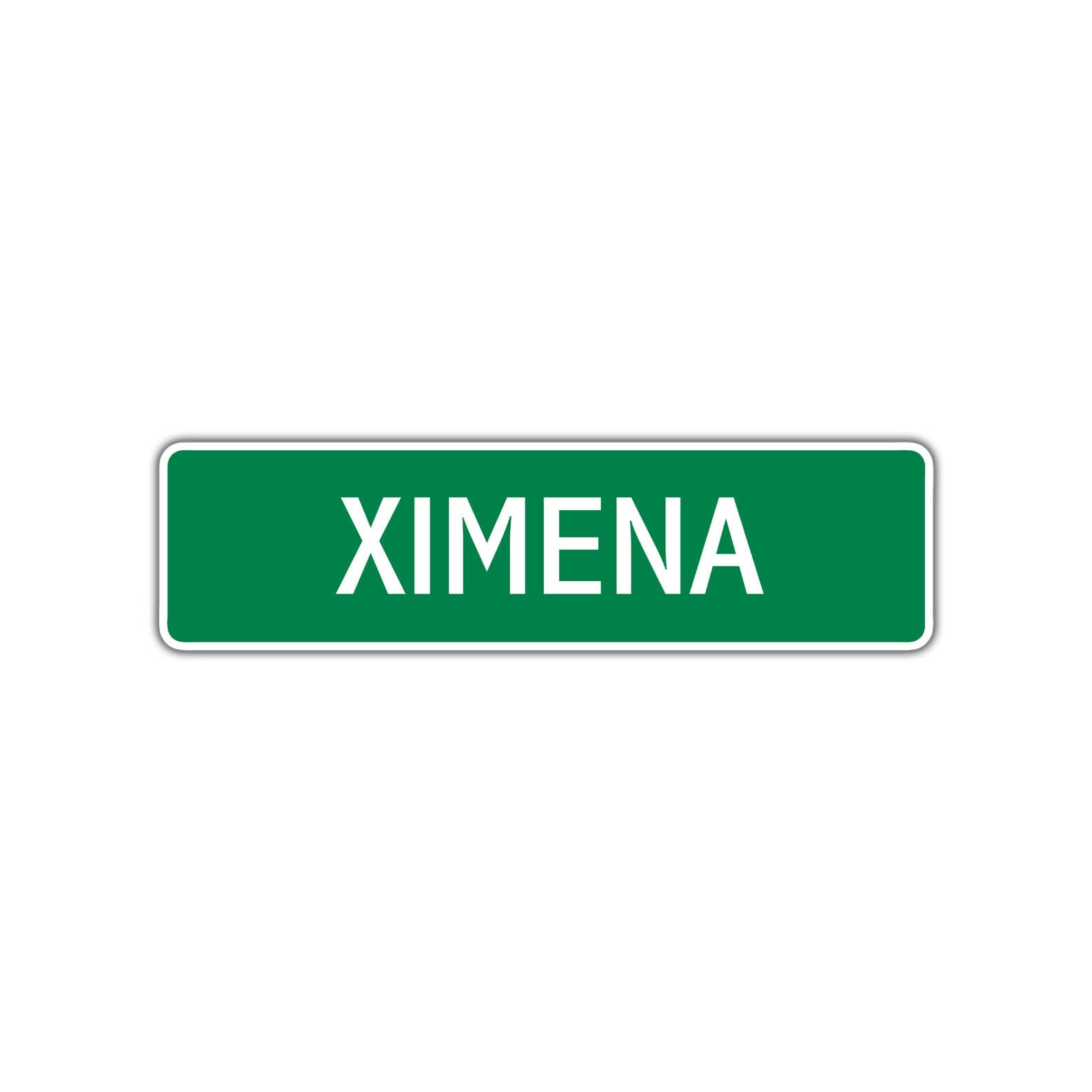Ximena Girls Children Name Letter Printed Wall Plaque Decoration Label ...