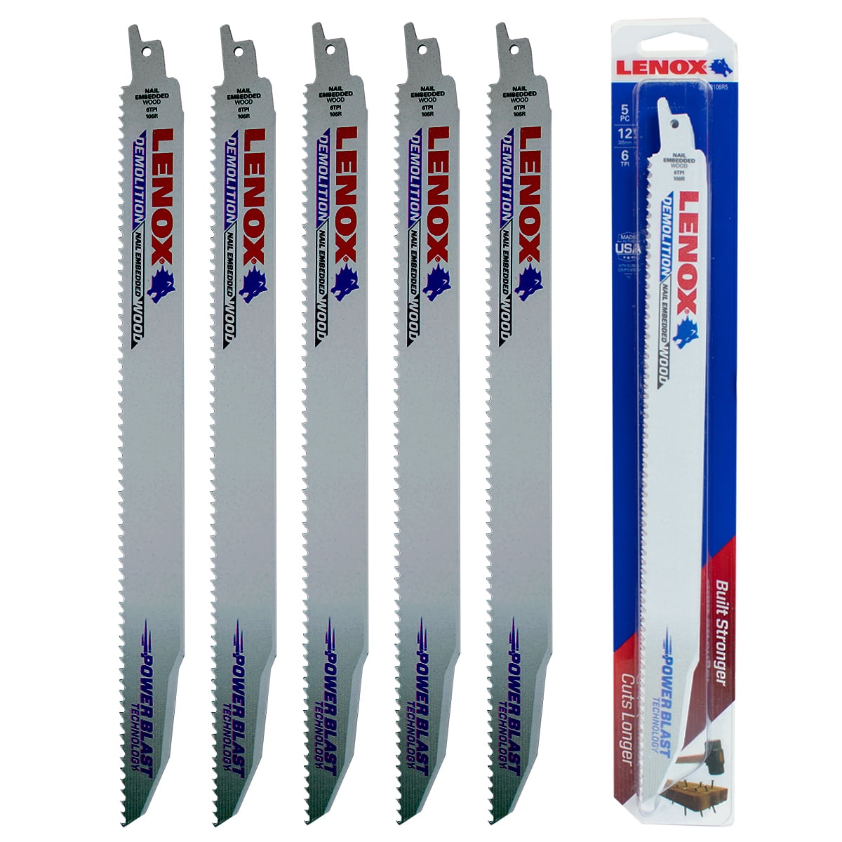 ( 5 piezas ) Segueta Sable Gold Lenox 956G, 9 pulgadas x .050 (6DPP ...