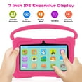Veidoo 7'' Kids Tablet, 32GB, Android, IWAWA App, Silicone Case - Pink ...