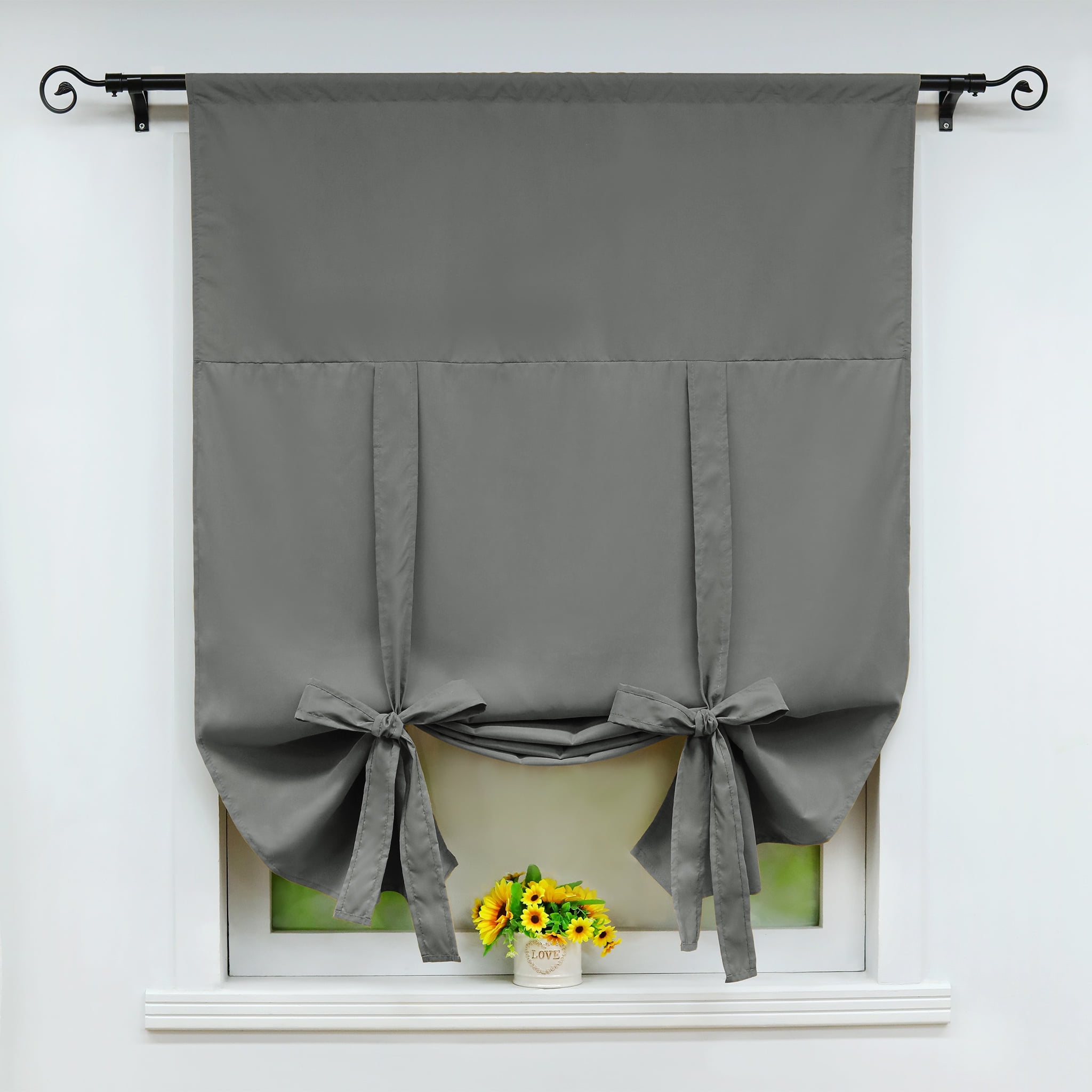 Yujiao Mao Balloon Shades Window Treatment Valance - Room Darkening ...