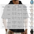 Antinious Men Solid Button Stand Collar Drawstring Pullover Short ...