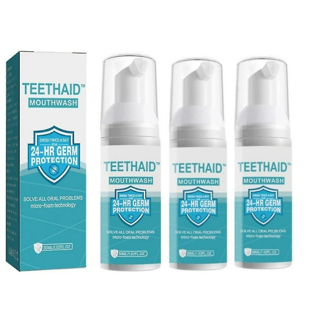 3pcs Teethaid Tooth Cleaning Mousse Teeth Yellow Smoke Stains Tartar ...