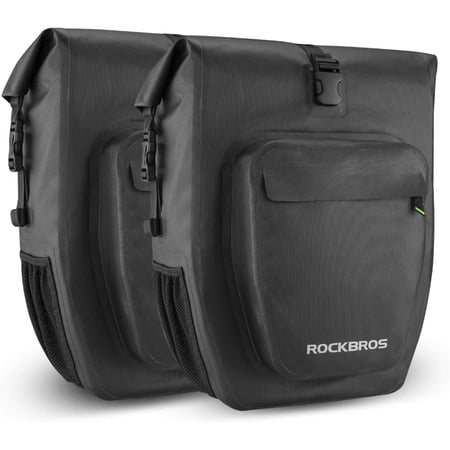 Bike Pannier Bag Waterproof Bicycle Rear Panniers for Laptop Commuter ...